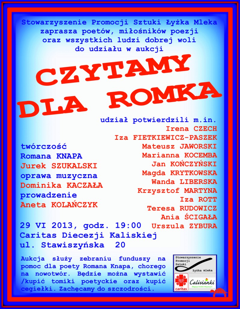 Poeci dla Romka 29.06.2013 – Stowarzyszenie Promocji Sztuki Łyżka Mleka